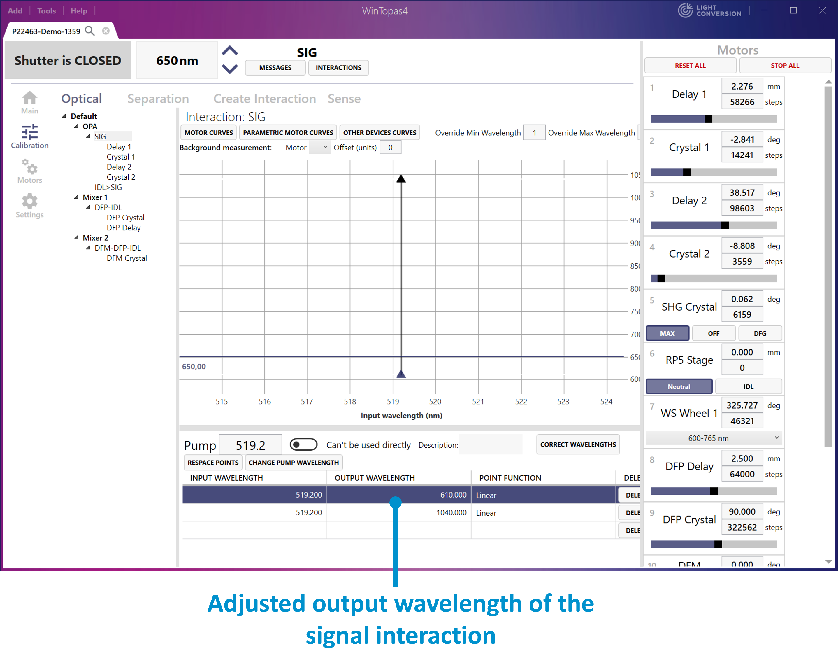 Modification - WinTopas